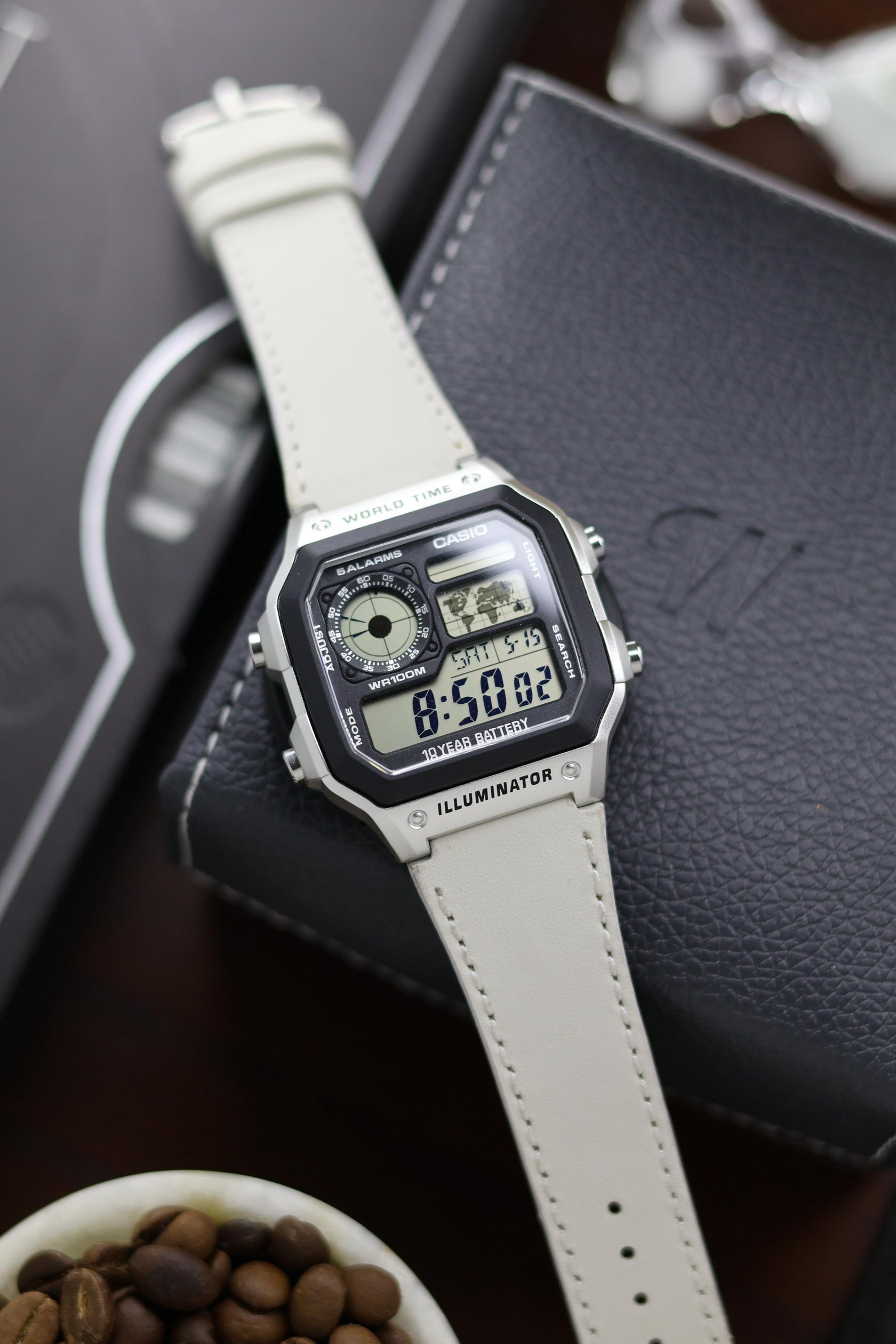 Leather Straps for CASIO AE1200 Series - with FREE Strap Tool ...