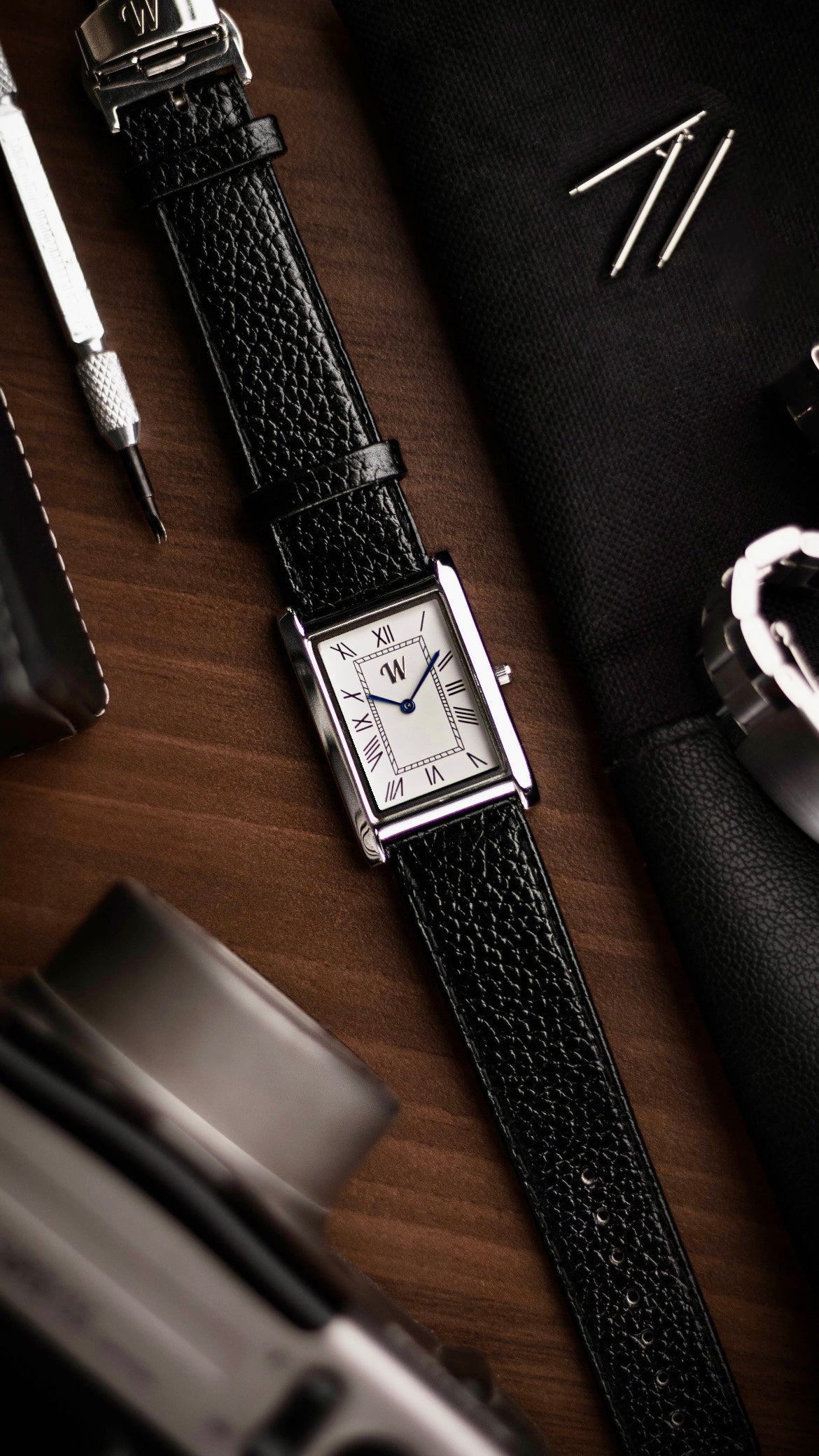 The S23 - Slim Tank Style Watch - By Watchtopia – watchtopia.in